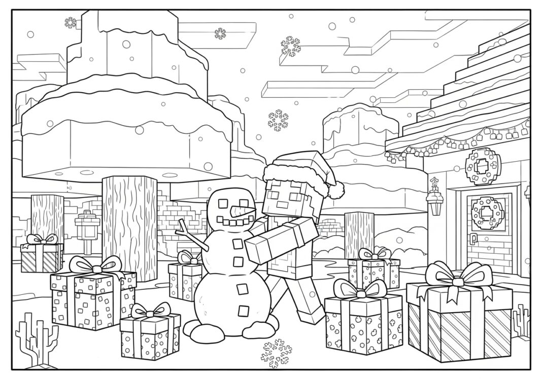 Elf Movie Coloring Page for Kids - Printable Holiday Fun