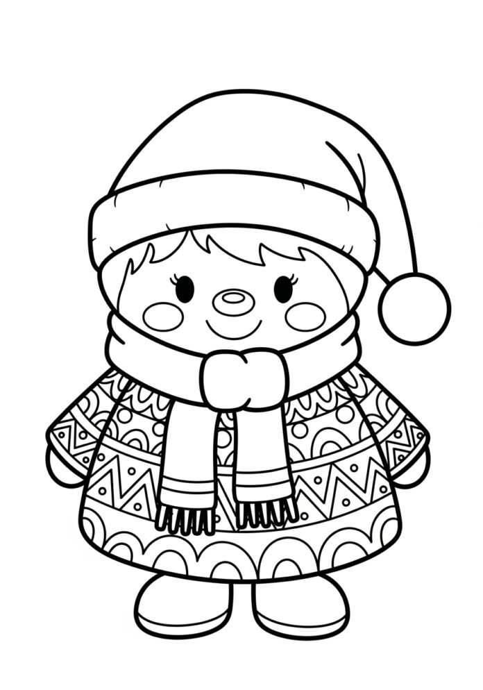 Winter Break Coloring Page for Kids - Printable Fun