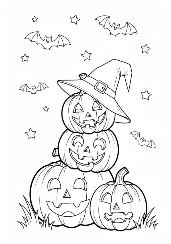 Spooky Halloween Coloring Page | Free Printable