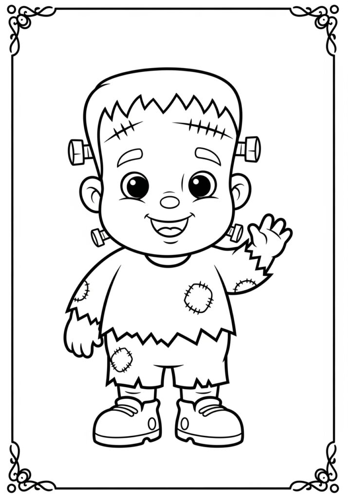 Frankenstein Coloring Pages Archives - diy-magazine.com