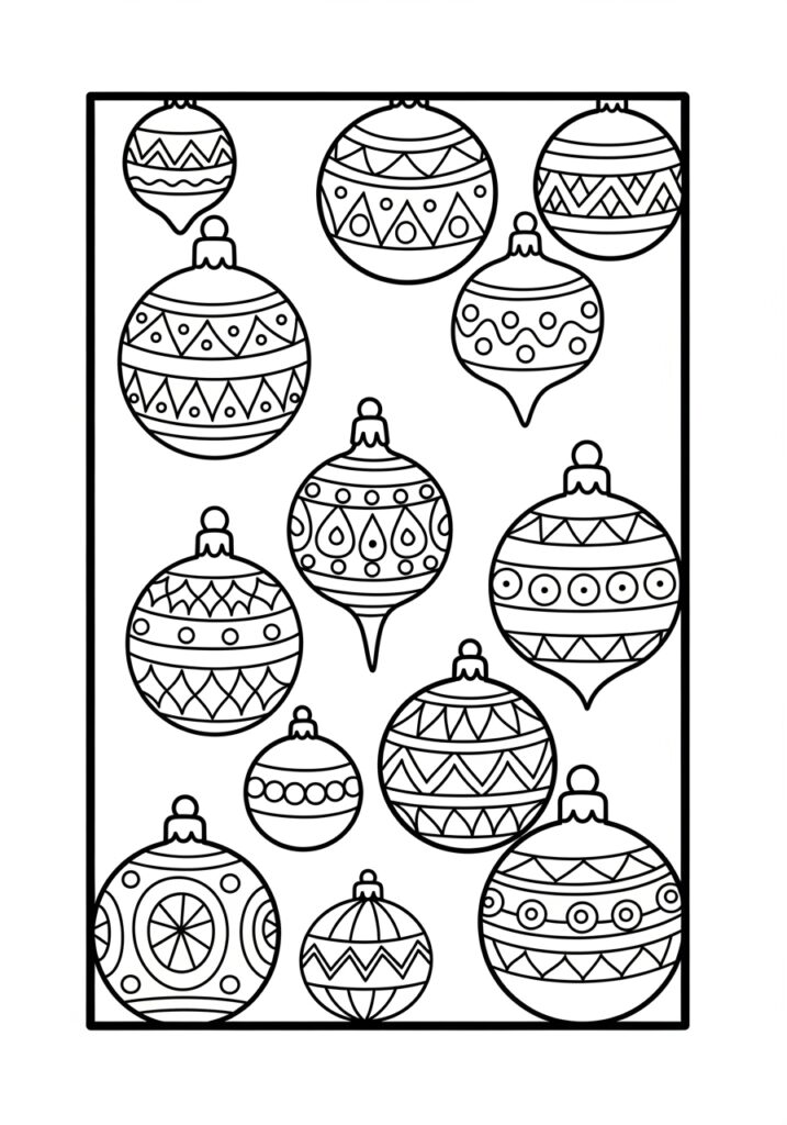 Coloriage de Noël pour les enfants de 3 ans - Amusement festif