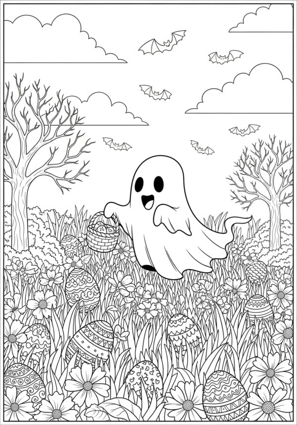 Blank Halloween Coloring Pages for Creative Fun