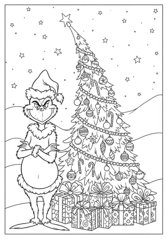 Christmas LEGO Coloring Page for Kids