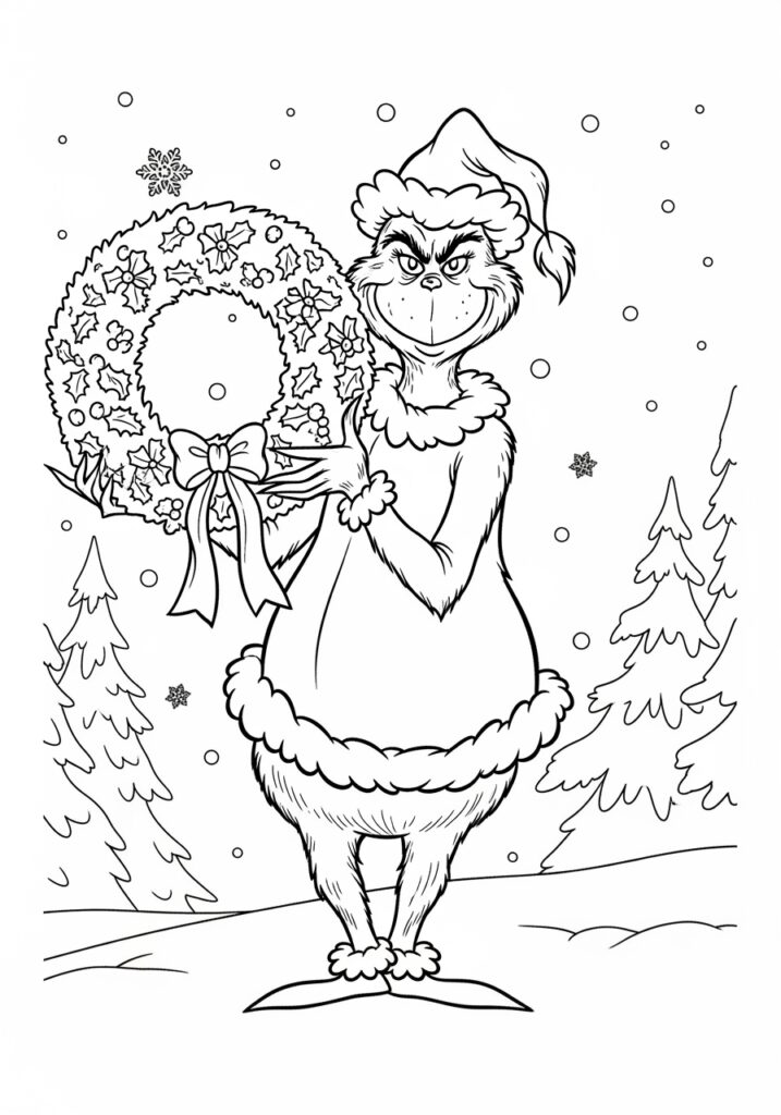 77 pagine da colorare gratuite del Grinch - Scarica PDF stampabili