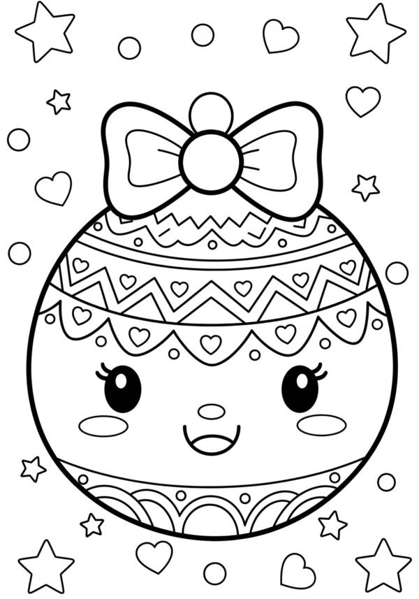 Classic Christmas Coloring Page for Kids
