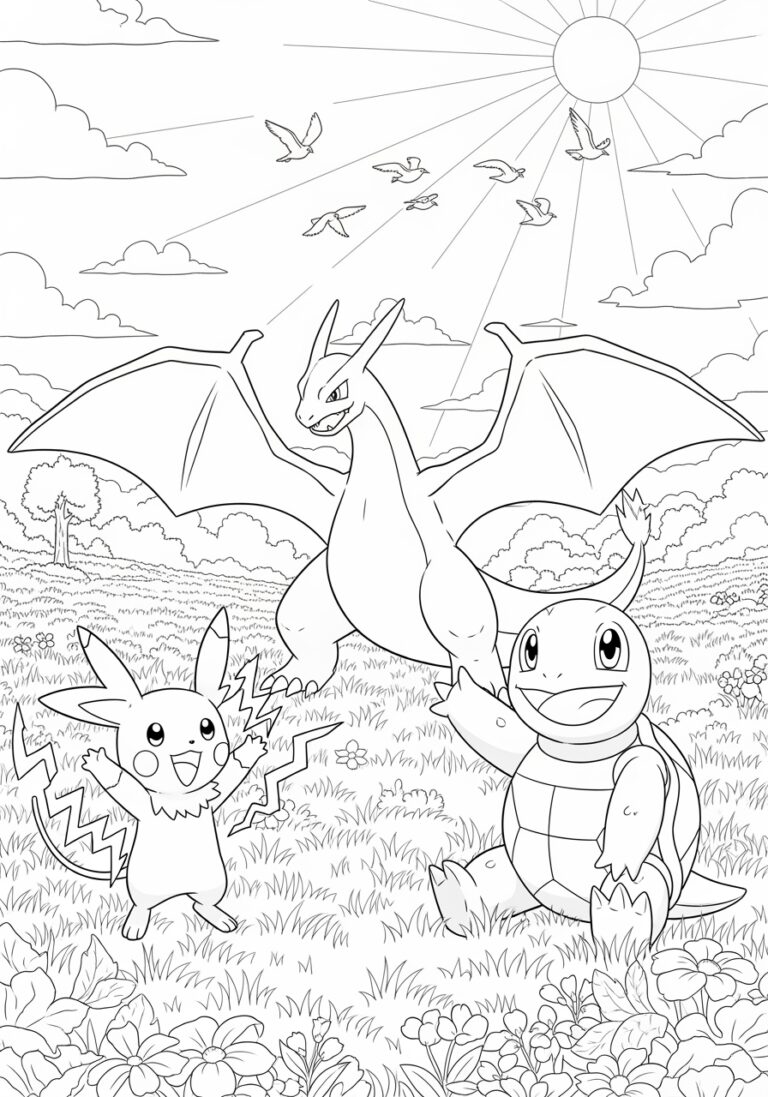 Coloriages Pok mon Imprimer Pour Enfants