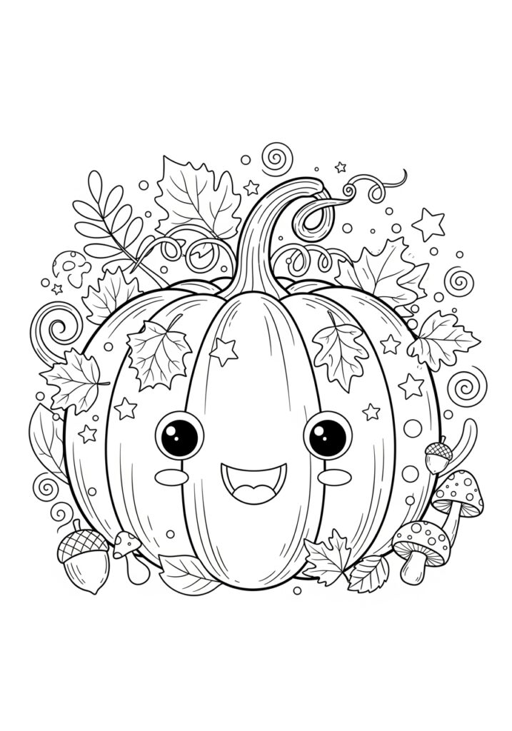 Fall Word Coloring Page for Kids | Free Printable