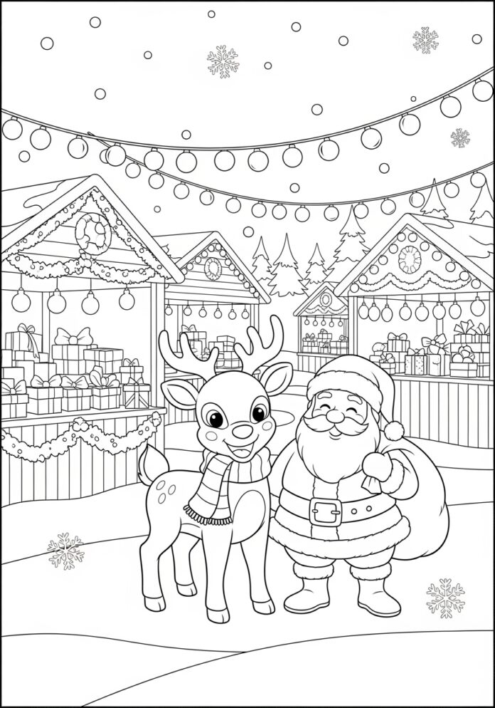 80 Rudolph Coloring Pages - Free Printable Pdfs