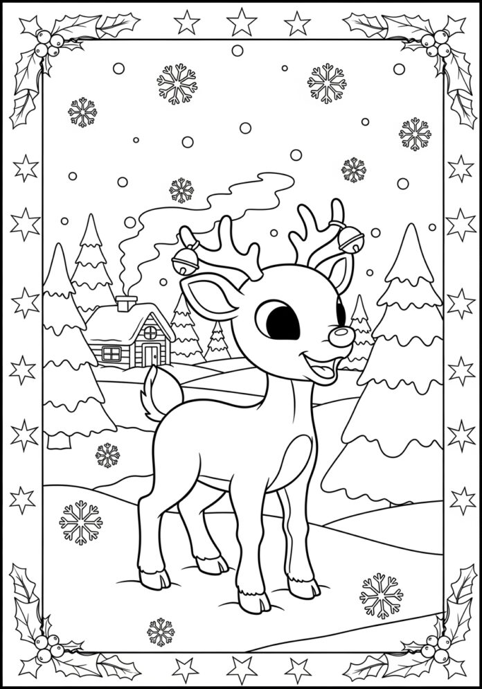 Christmas List Coloring Page - Printable Holiday Fun
