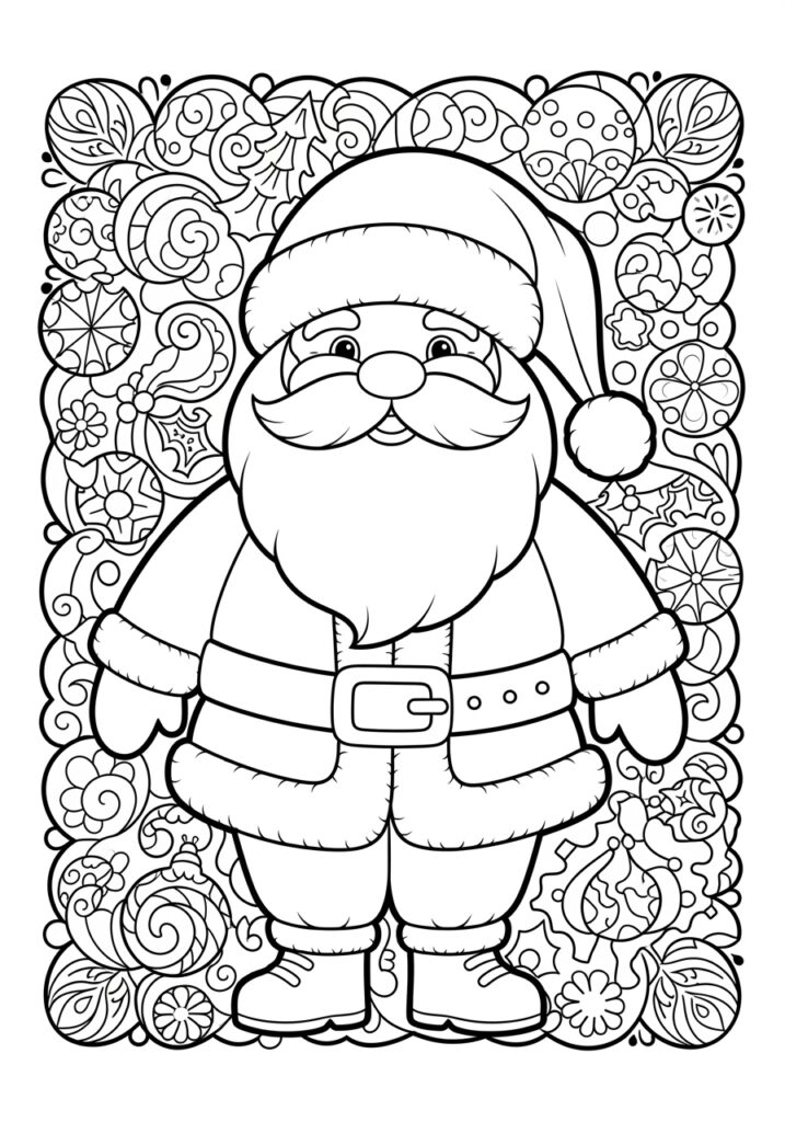 Christmas Duck Coloring Page for Kids – Free Printable