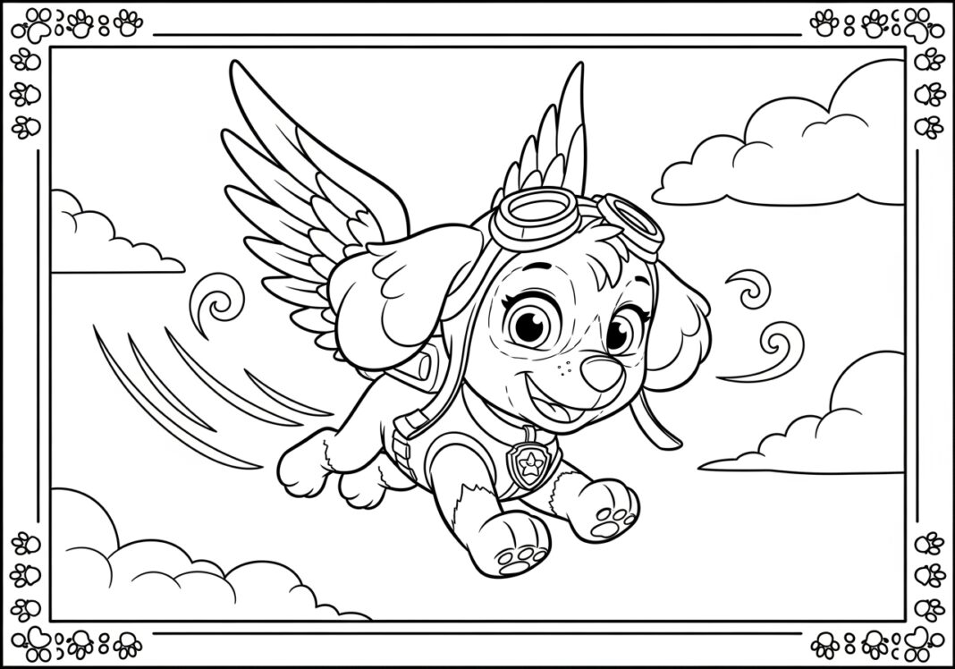 Coloriage Marshall - Imprimable et amusant