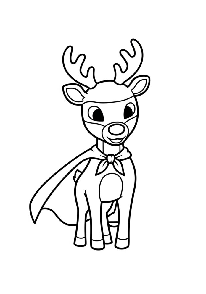 80 Rudolph Coloring Pages - Free Printable Pdfs