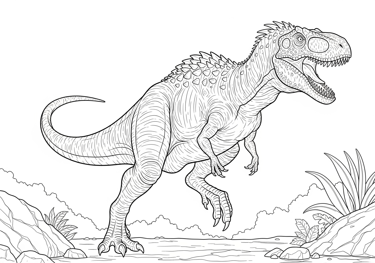 Stygimoloch Coloring Page - Free Printable for Kids