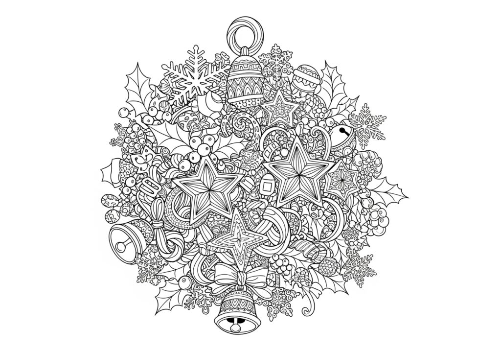 Marvel Christmas Coloring Page for Kids