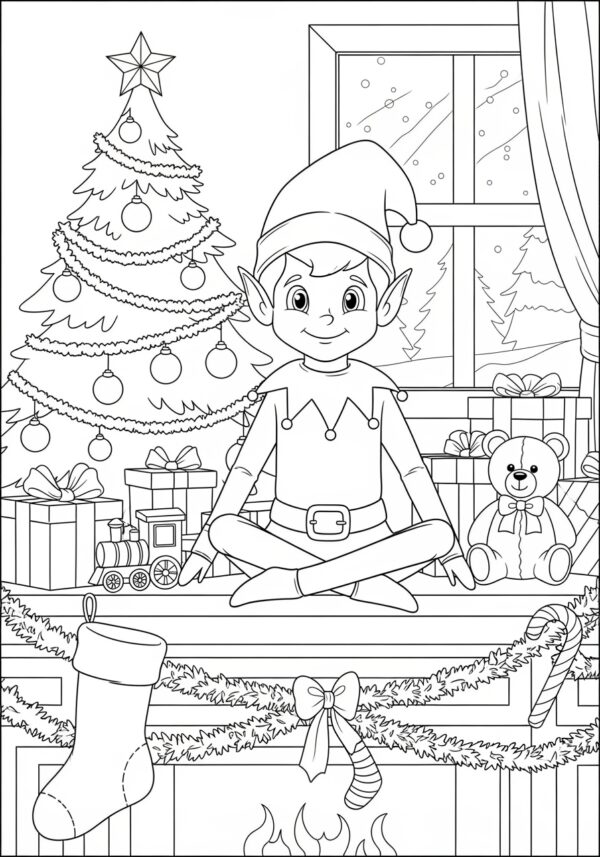 46 Dibujos de Elfos para Colorear Gratis - Descargas Imprimibles en PDF