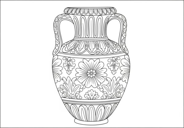 Free 27 Vase Coloring Pages - Printable Pdf Downloads