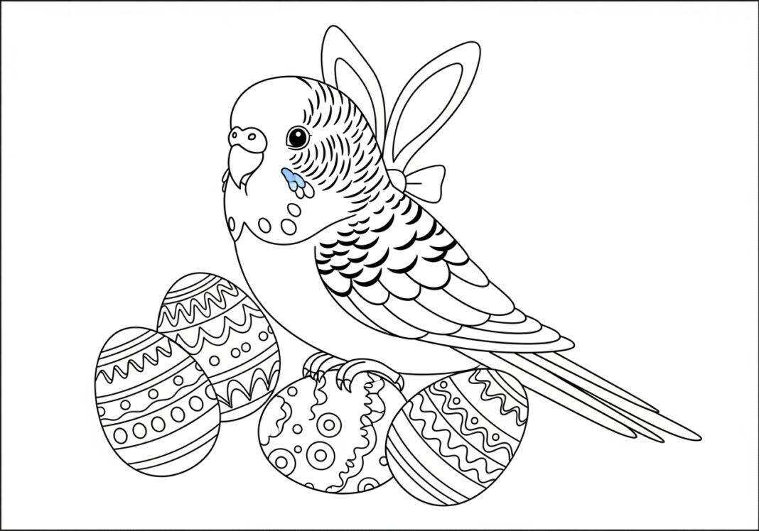 Budgie Coloring Pages Archives - diy-magazine.com
