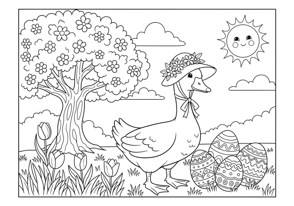 Goose Coloring Pages Archives - diy-magazine.com
