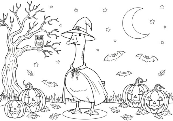 Goose Coloring Pages Archives - diy-magazine.com