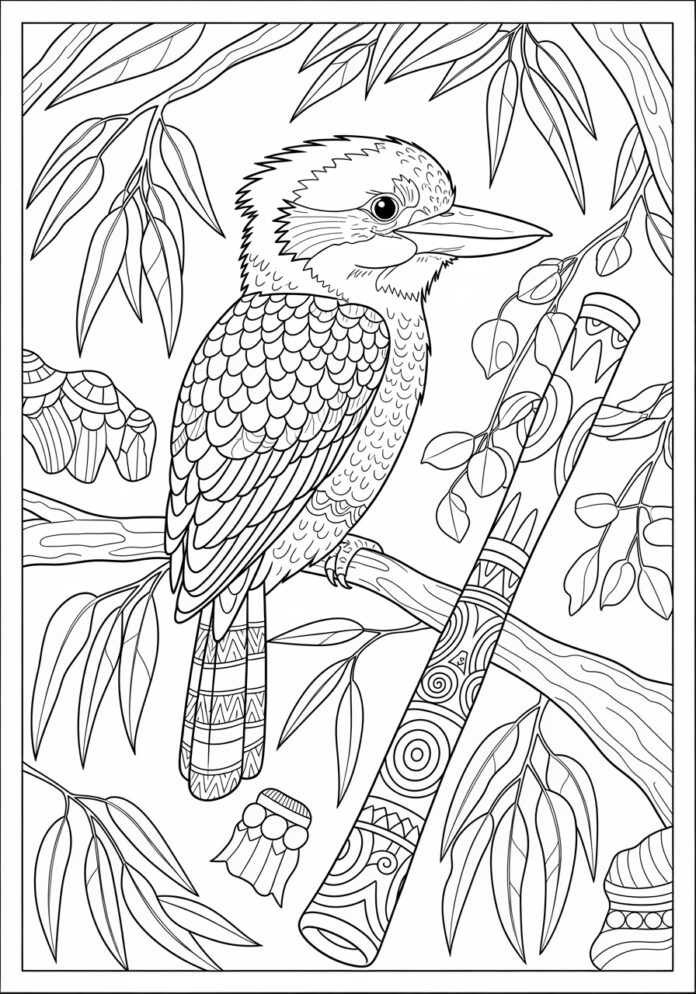 Kookaburra Coloring Pages Archives - diy-magazine.com