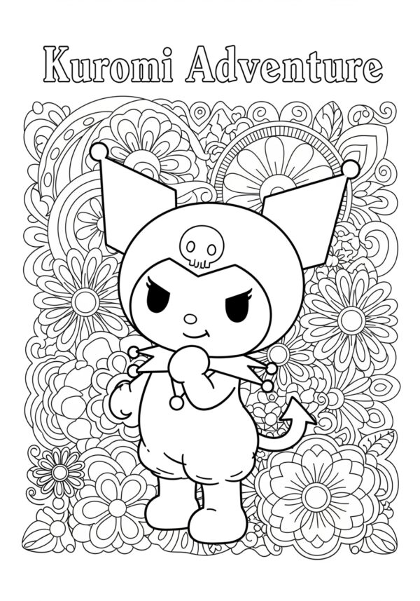 42 Trang tô màu Kuromi - (PDF có thể in miễn phí)