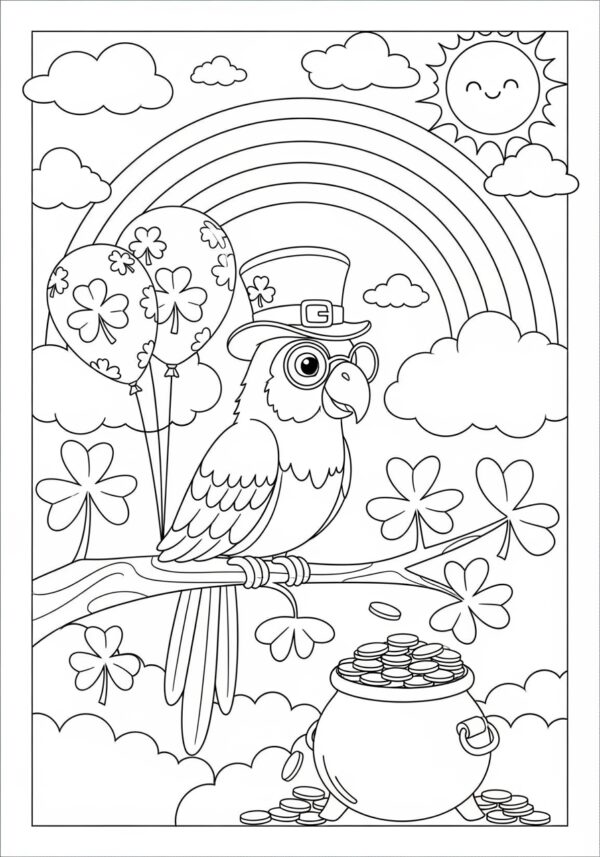 Parrot Coloring Pages Archives - diy-magazine.com