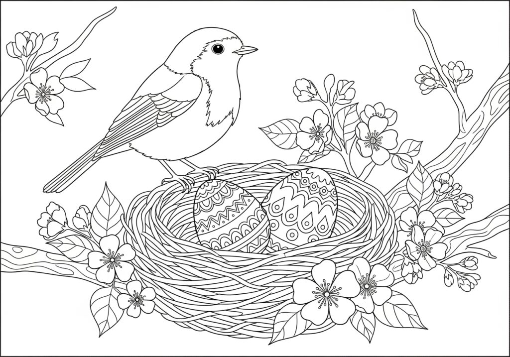 Pokémon Easter Coloring Page for Kids to Print