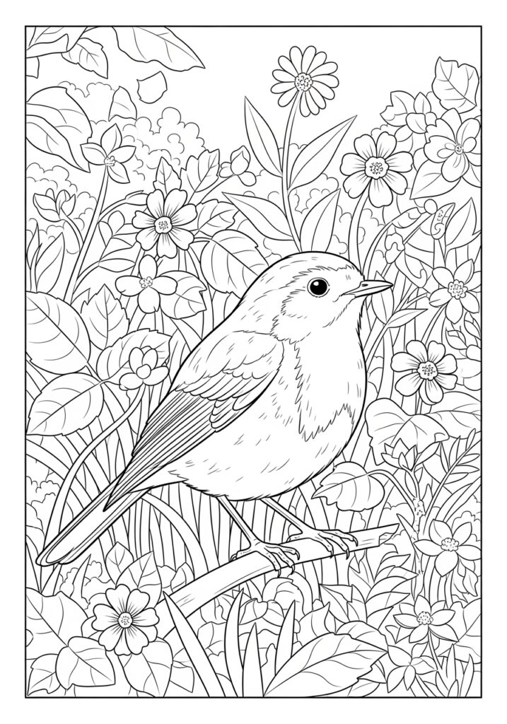 Robin Coloring Pages Archives - diy-magazine.com