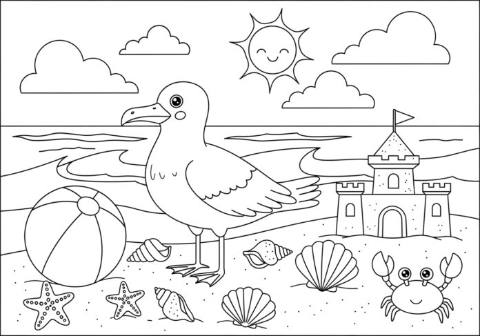 Seagull Coloring Pages Archives - diy-magazine.com
