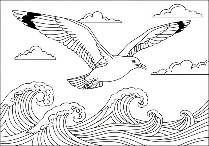 Seagull Coloring Pages Archives - diy-magazine.com
