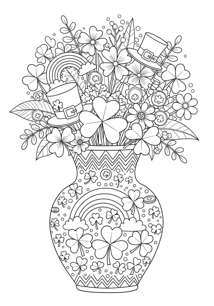 Free 27 Vase Coloring Pages - Printable Pdf Downloads