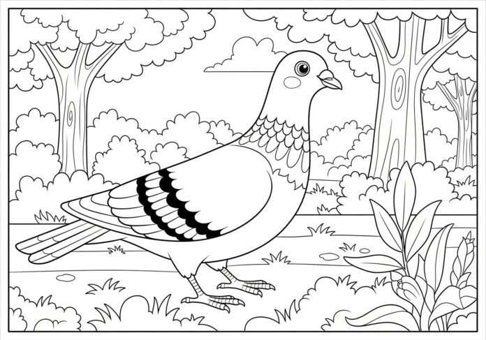Pigeon Coloring Pages Archives - diy-magazine.com