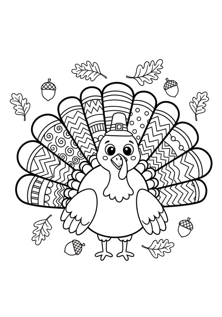 94 Turkey Coloring Pages - Free Printable PDFs