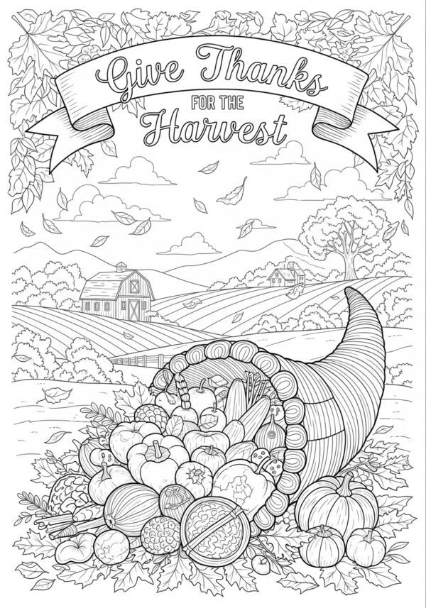 165 Festive Thanksgiving Coloring Pages - Free Pdf Downloads