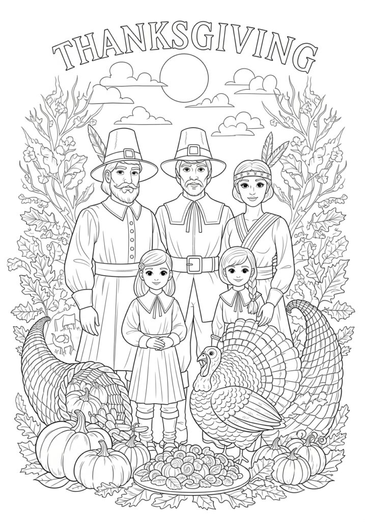 Thanksgiving Pelican Coloring Page - Fun & Festive Printable