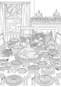 165 Festive Thanksgiving Coloring Pages - Free Pdf Downloads